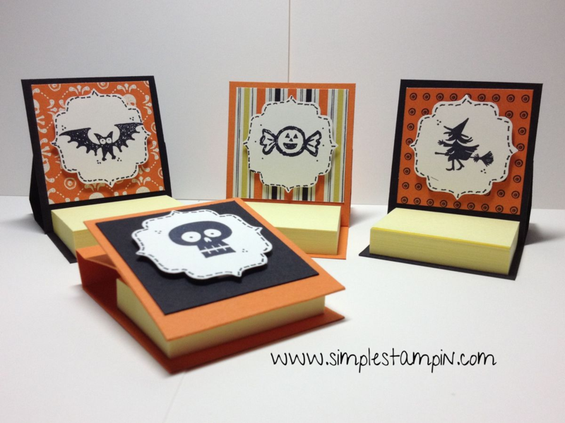 "Halloween Hello" Post It Notes! - Simple Stampin