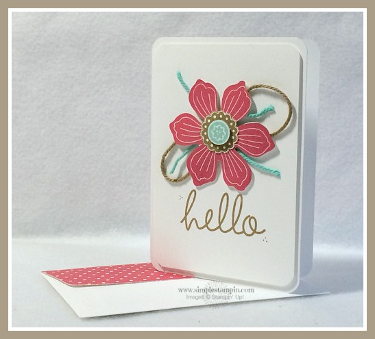 A simple..."hello" - Simple Stampin