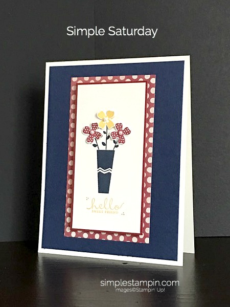 Simple Saturday...(p.s. - I really like it!) - Simple Stampin